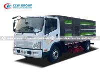 China FAW 5.5m³ Right-Hand Drive Road Sweeper Truck with Regenerative Air Suction and Intelligent Touchscreen Control for sale