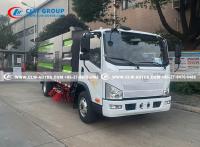China FAW 5.5m³ Right-Hand Drive Road Sweeper Truck with Regenerative Air Suction and Intelligent Touchscreen Control for sale