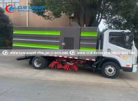 China FAW 5.5m³ Right-Hand Drive Road Sweeper Truck with Regenerative Air Suction and Intelligent Touchscreen Control for sale