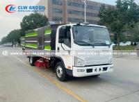 China FAW 5.5m³ Right-Hand Drive Road Sweeper Truck with Regenerative Air Suction and Intelligent Touchscreen Control for sale