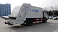 China Rear Loader 12cbm Garbage Compactor Truck Carbon Steel Q235B For Waste Management for sale