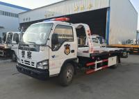 China ISUZU 4x2 120HP Recovery Towing Wrecker Truck with 4000kg Lifting Capacity and 90 km/h Speed for sale