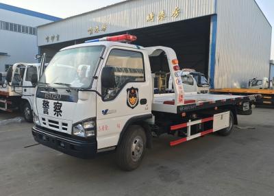 China ISUZU 4x2 120HP Recovery Towing Wrecker Truck with 4000kg Lifting Capacity and 90 km/h Speed for sale