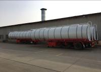 China 34CBM 3-Axle Hot Bitumen Tank Trailer with 34,000L Capacity and 5mm Carbon Steel Construction for sale