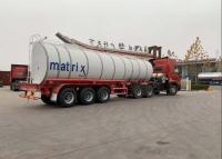 China 34CBM 3-Axle Hot Bitumen Tank Trailer with 34,000L Capacity and 5mm Carbon Steel Construction for sale