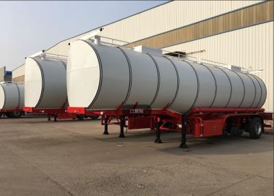 China 34CBM 3-Axle Hot Bitumen Tank Trailer with 34,000L Capacity and 5mm Carbon Steel Construction for sale