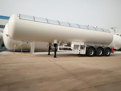 China Tri Axle LPG Tanker Semi Trailer 49.6CBM 20MT for Liquid Petroleum Gas Transport for sale