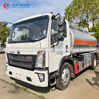 China SINOTRUK HOWO 4x2 10000L Aluminum Alloy Mobile Refueling Truck with Flow Meter for sale
