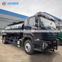 China FAW 10CBM Fecal Vacuum Suction Truck 260HP SK-12 Water Ring Pump Heavy Duty Waste Management for sale