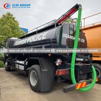 China FAW 10CBM Fecal Vacuum Suction Truck 260HP SK-12 Water Ring Pump Heavy Duty Waste Management for sale