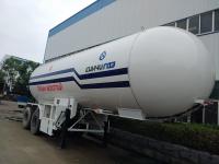 China 2 Axle 45cbm 18mt LPG Transport Semi Trailer Tanker for Propane Gas for sale