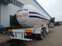China 2 Axle 45cbm 18mt LPG Transport Semi Trailer Tanker for Propane Gas for sale