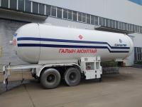 China 2 Axle 45cbm 18mt LPG Transport Semi Trailer Tanker for Propane Gas for sale