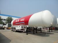 China Tri Axle LPG Tank Semi Trailer - 59.52CBM 59520 Liters Capacity, 30 Ton Payload, ASME Standard for sale