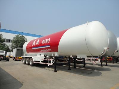 China Tri Axle LPG Tank Semi Trailer - 59.52CBM 59520 Liters Capacity, 30 Ton Payload, ASME Standard for sale