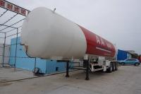 China Tri Axle LPG Tank Semi Trailer - 59.52CBM 59520 Liters Capacity, 30 Ton Payload, ASME Standard for sale