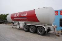 China Tri Axle LPG Tank Semi Trailer - 59.52CBM 59520 Liters Capacity, 30 Ton Payload, ASME Standard for sale