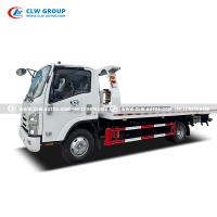 China Isuzu KV100 4x2 Flatbed Wrecker Truck 120HP Euro 6 3000kg Rear Underlift 5800mm Platform for sale