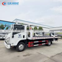 China Isuzu KV100 4x2 Flatbed Wrecker Truck 120HP Euro 6 3000kg Rear Underlift 5800mm Platform for sale