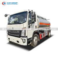 China FAW 4x2 10 CBM Mobile Fuel Tanker Truck with Censtar Dispenser 160 HP for sale