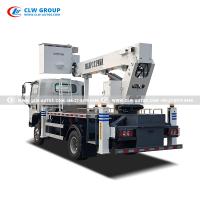 China Shacman 15m RHD Aerial Work Platform 250kg Dielectric Insulated Bucket for Live-Line Maintenance for sale