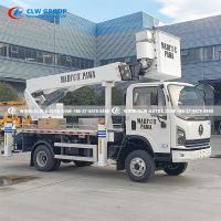 China Shacman 15m RHD Aerial Work Platform 250kg Dielectric Insulated Bucket for Live-Line Maintenance for sale