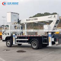 China Shacman 15m RHD Aerial Work Platform 250kg Dielectric Insulated Bucket for Live-Line Maintenance for sale