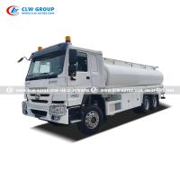 China Sinotruk HOWO 6x4 20000L Fuel Tanker Truck 340HP Diesel PTO Pump Bulk Fuel Transport for sale