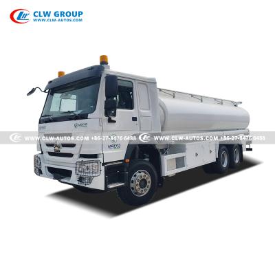 China Sinotruk HOWO 6x4 20000L Fuel Tanker Truck 340HP Diesel PTO Pump Bulk Fuel Transport for sale