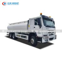 China Sinotruk HOWO 6x4 20000L Fuel Tanker Truck 340HP Diesel PTO Pump Bulk Fuel Transport for sale