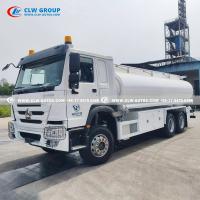 China Sinotruk HOWO 6x4 20000L Fuel Tanker Truck 340HP Diesel PTO Pump Bulk Fuel Transport for sale