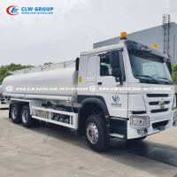 China Sinotruk HOWO 6x4 20000L Fuel Tanker Truck 340HP Diesel PTO Pump Bulk Fuel Transport for sale