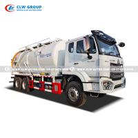 China Sinotruk HOWO NX 20m³ RHD Sewage Suction Truck with Yifeng Water Ring Vacuum Pump for sale