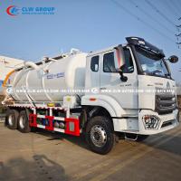 China Sinotruk HOWO NX 20m³ RHD Sewage Suction Truck with Yifeng Water Ring Vacuum Pump for sale