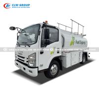 China ISUZU NPR 6000L Fuel Bowser 150HP Euro V Diesel Tanker with Fuel Dispenser for sale