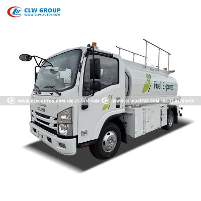 China ISUZU NPR 6000L Fuel Bowser 150HP Euro V Diesel Tanker with Fuel Dispenser for sale