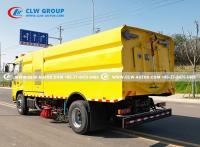 China Dongfeng KR 210HP Road Sweeper Truck 7m³ Stainless Steel Tank 9m³ Water Tank for sale