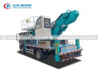 China Isuzu KV100 4x2 23m Aerial Work Platform Truck 300kg Stainless Steel Platform CAN Bus Wireless Remote for sale