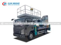 China Isuzu KV100 4x2 23m Aerial Work Platform Truck 300kg Stainless Steel Platform CAN Bus Wireless Remote for sale