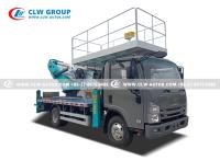 China Isuzu KV100 4x2 23m Aerial Work Platform Truck 300kg Stainless Steel Platform CAN Bus Wireless Remote for sale