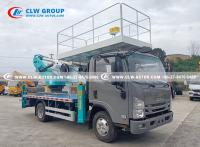 China Isuzu KV100 4x2 23m Aerial Work Platform Truck 300kg Stainless Steel Platform CAN Bus Wireless Remote for sale