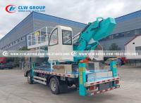 China Isuzu KV100 4x2 23m Aerial Work Platform Truck 300kg Stainless Steel Platform CAN Bus Wireless Remote for sale