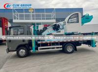 China Isuzu KV100 4x2 23m Aerial Work Platform Truck 300kg Stainless Steel Platform CAN Bus Wireless Remote for sale