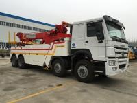 China Sinotruk Howo 8X4 371HP Heavy Duty Tow Truck with 50 Ton Hoisting Capacity and 43 Ton Towing Weight for sale