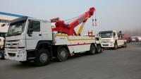 China Sinotruk Howo 8X4 371HP Heavy Duty Tow Truck with 50 Ton Hoisting Capacity and 43 Ton Towing Weight for sale
