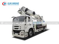 China ISUZU GIGA 34m Insulated Aerial Work Truck Articulated Folding Arm Dielectric Bucket 360 Rotation for sale