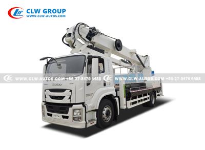 China ISUZU GIGA 34m Insulated Aerial Work Truck Articulated Folding Arm Dielectric Bucket 360 Rotation for sale