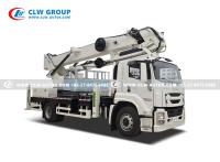China ISUZU GIGA 34m Insulated Aerial Work Truck Articulated Folding Arm Dielectric Bucket 360 Rotation for sale