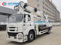 China ISUZU GIGA 34m Insulated Aerial Work Truck Articulated Folding Arm Dielectric Bucket 360 Rotation for sale