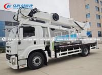 China ISUZU GIGA 34m Insulated Aerial Work Truck Articulated Folding Arm Dielectric Bucket 360 Rotation for sale